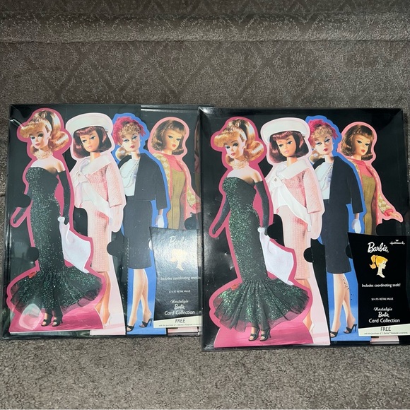 Hallmark | Office | New Set Of 2 203 Hallmark Mattel Nostalgic Barbie 4 ...